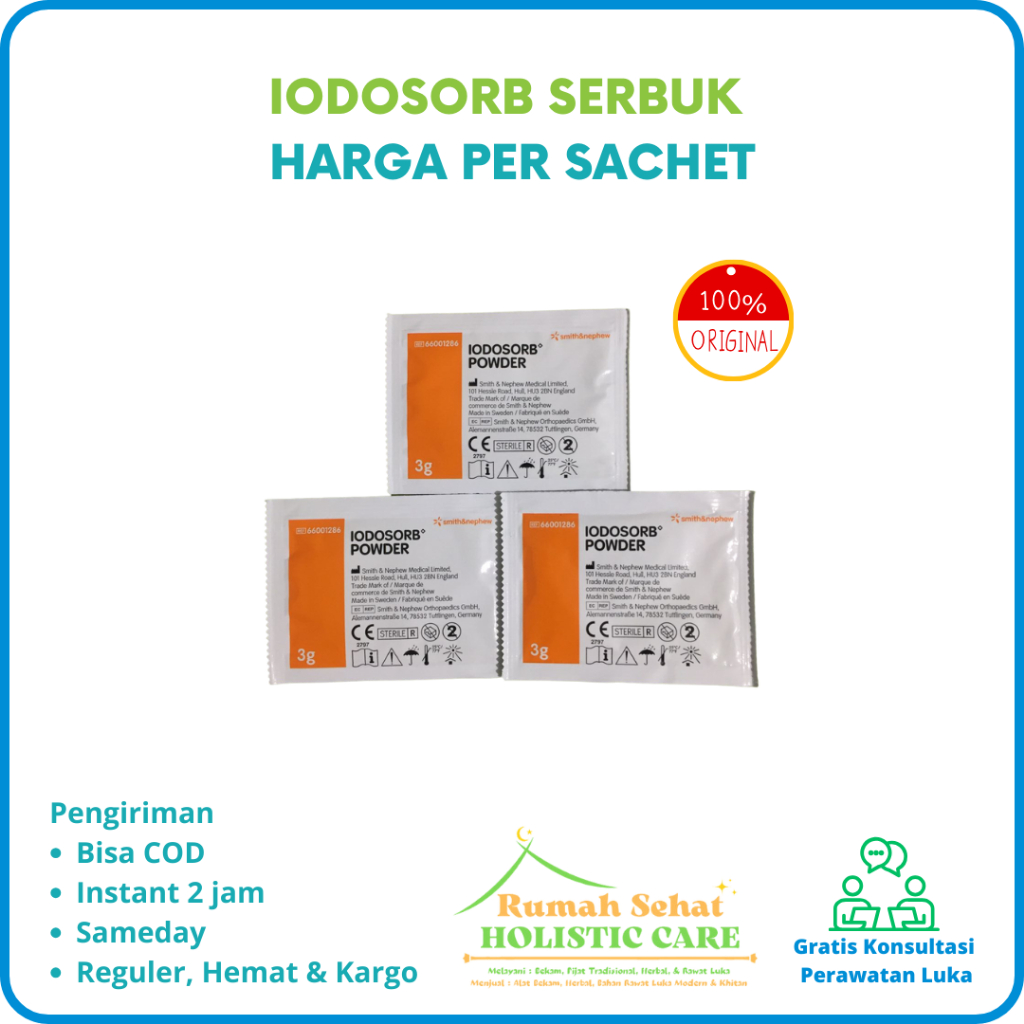 Jual Iodosorb Powder / Cadexomer Iodine, harga per pcs | Shopee Indonesia
