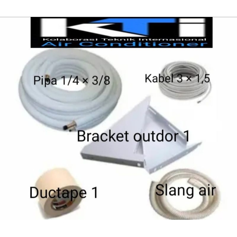 Jual paket material ac 5 meter 1/2 pk - 1 pk | Shopee Indonesia