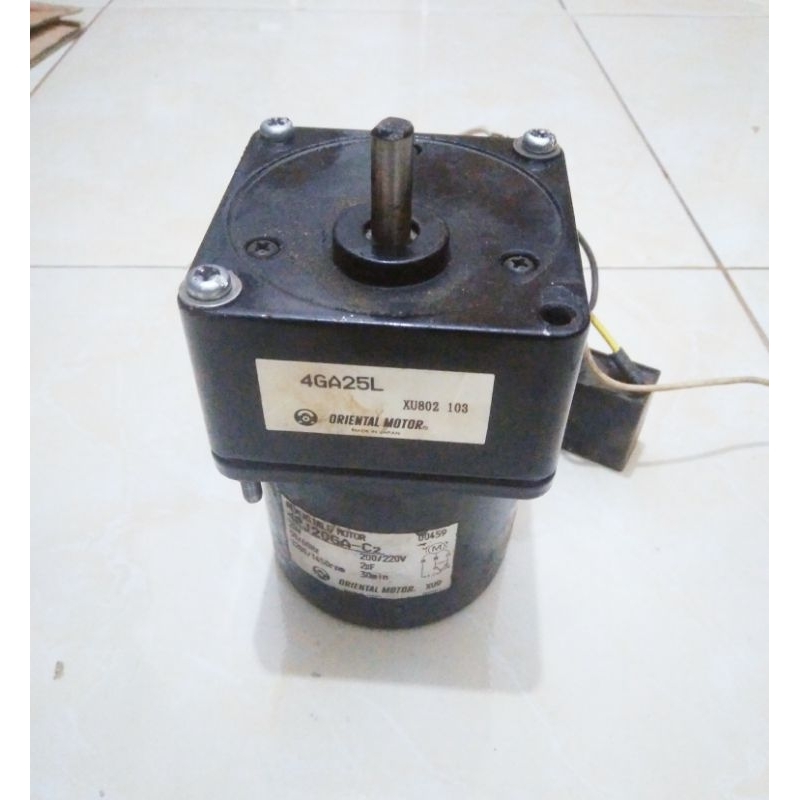 Jual Ac Motor Gearbox Oriental 220V Ratio 1:25 20W | Shopee Indonesia