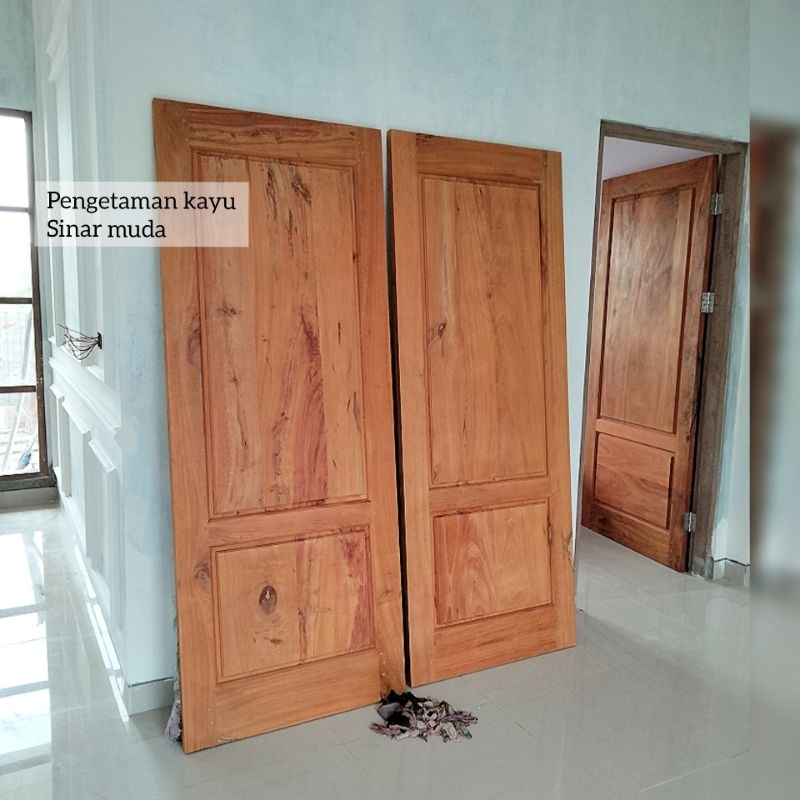 Jual Pintu Kayu Rengas | Pintu Rumah Kayu Minimalis Ukuran Standar ...