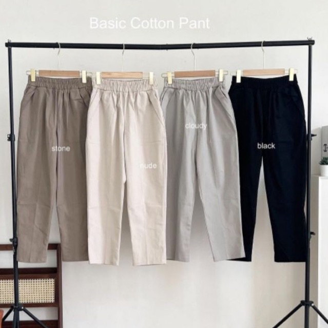 Jual BASIC COTTON PANT ( new colors ) | Shopee Indonesia
