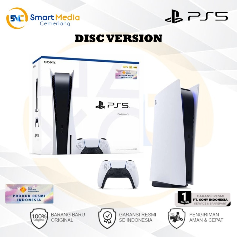 Jual Sony PlayStation 5 PS5 Disc Version CFI-1218A01 Garansi Resmi 1 Tahun | Shopee Indonesia