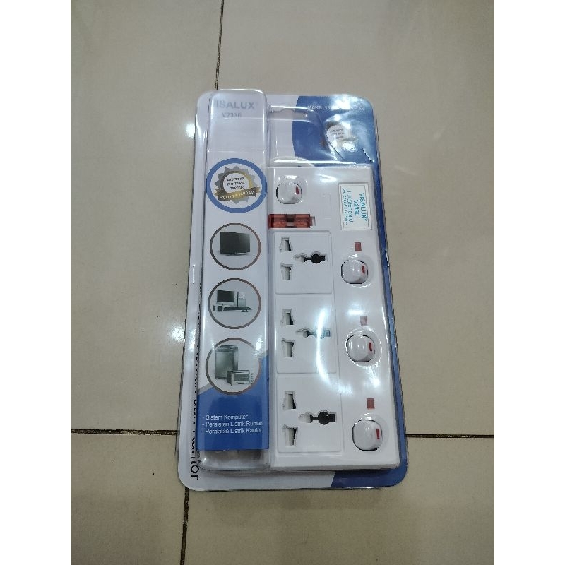 Jual kabel + extantion visalux V233E 3 lubang | Shopee Indonesia