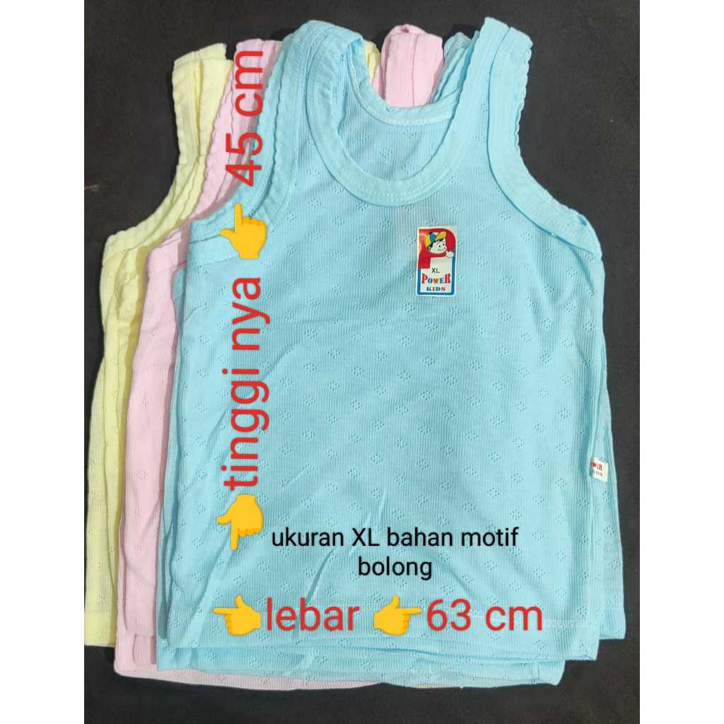 Jual 12-Pcs Singlet Anak | Kaos Dalam Anak | Singlet Warna Anak Obral ...