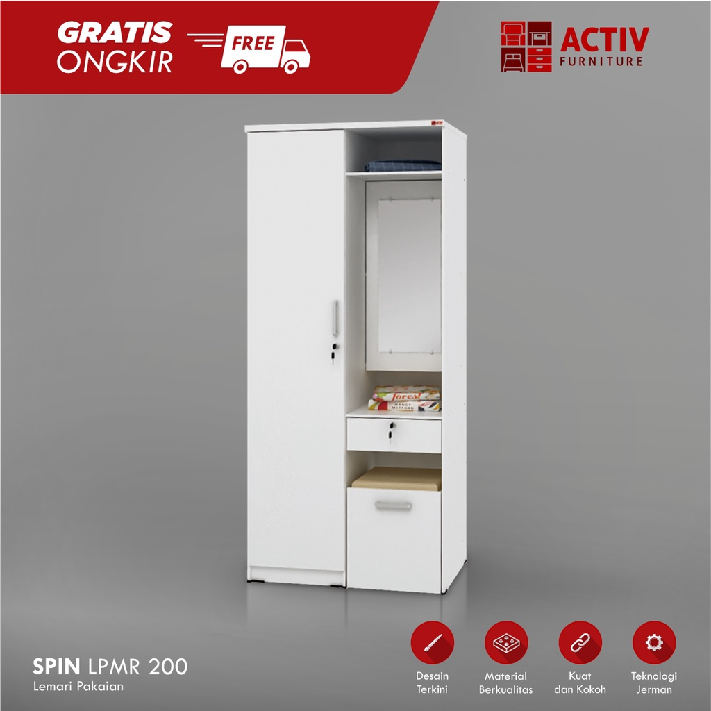 Jual Activ Lemari Pakaian Minimalis / Wardrobe Meja Rias / SPIN LPMR ...