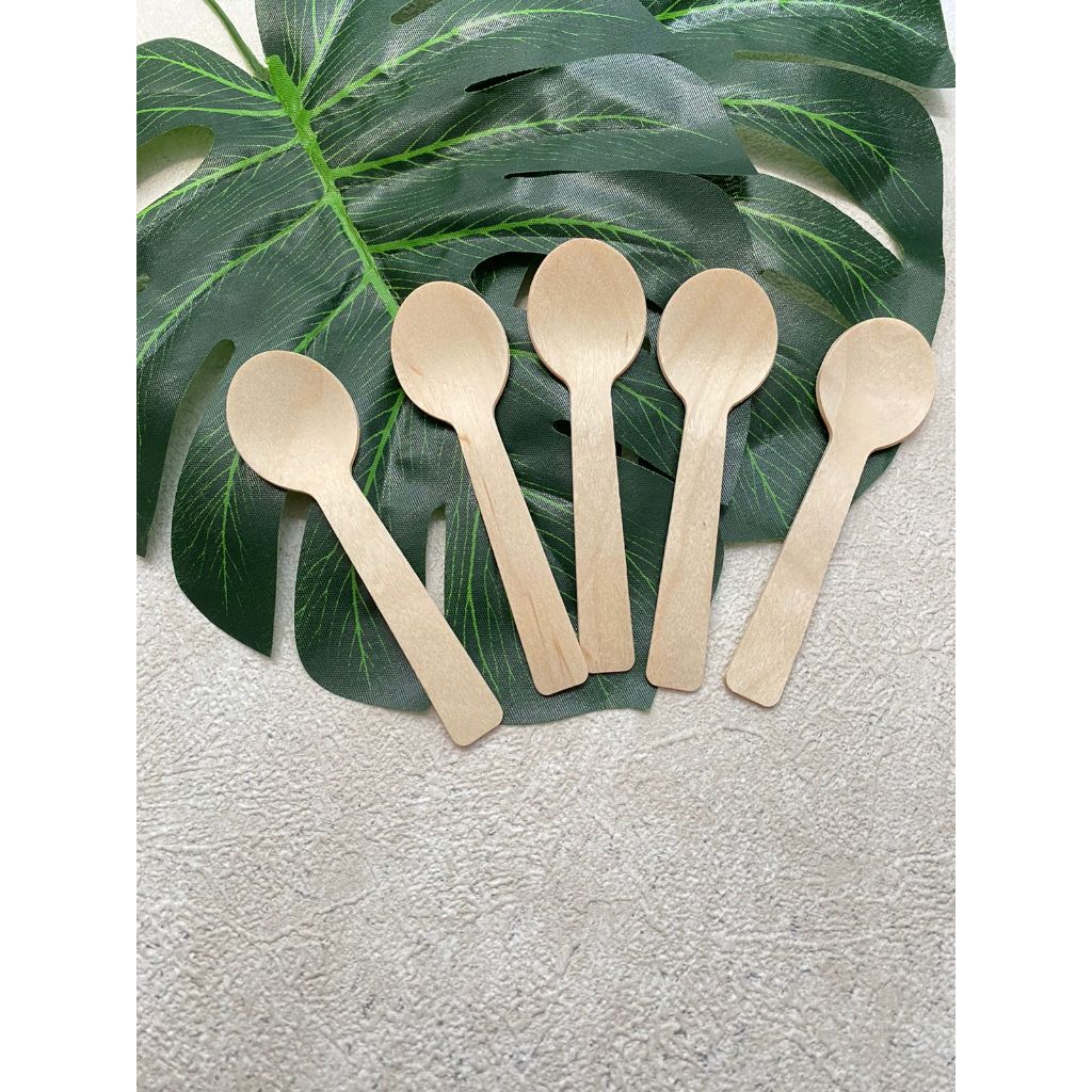 Jual WHITESTUFF Sendok Bumbu Sendok Dessert Kayu Sendok Kayu Kecil ...