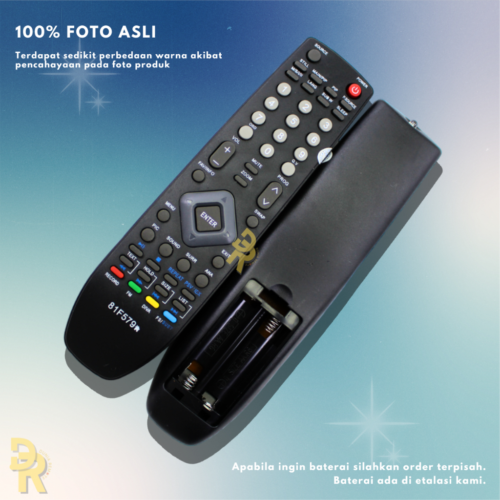 Jual Remot / Remote POLYTRON TV Tabung LCD LED SLIM FLAT Type 81F579 ...