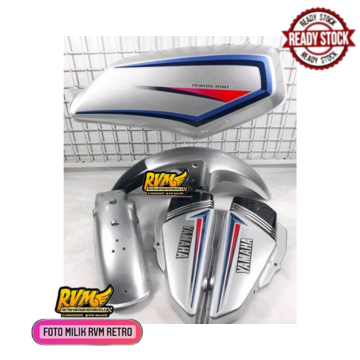 Jual paket tangki rx king tahun 2003 warna hitam set striping SE 2003 ...