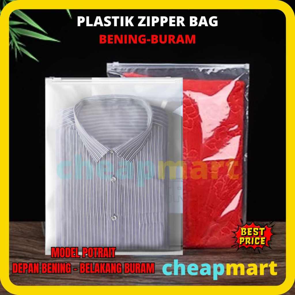 Jual Zipper Storage Bag Sisi Bening Buram / Organizer Bag / Tempat ...