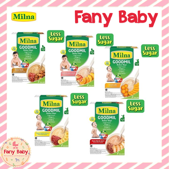 Jual MILNA GOODMIL BUBUR BAYI 6-8BLN 120GR | Shopee Indonesia
