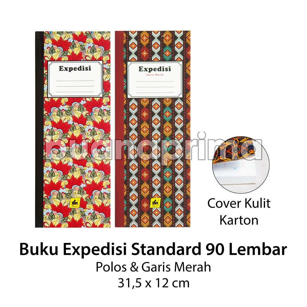 Jual Buku Expedisi Karton Standard 90 Lembar per pcs Polos Garis Merah ...