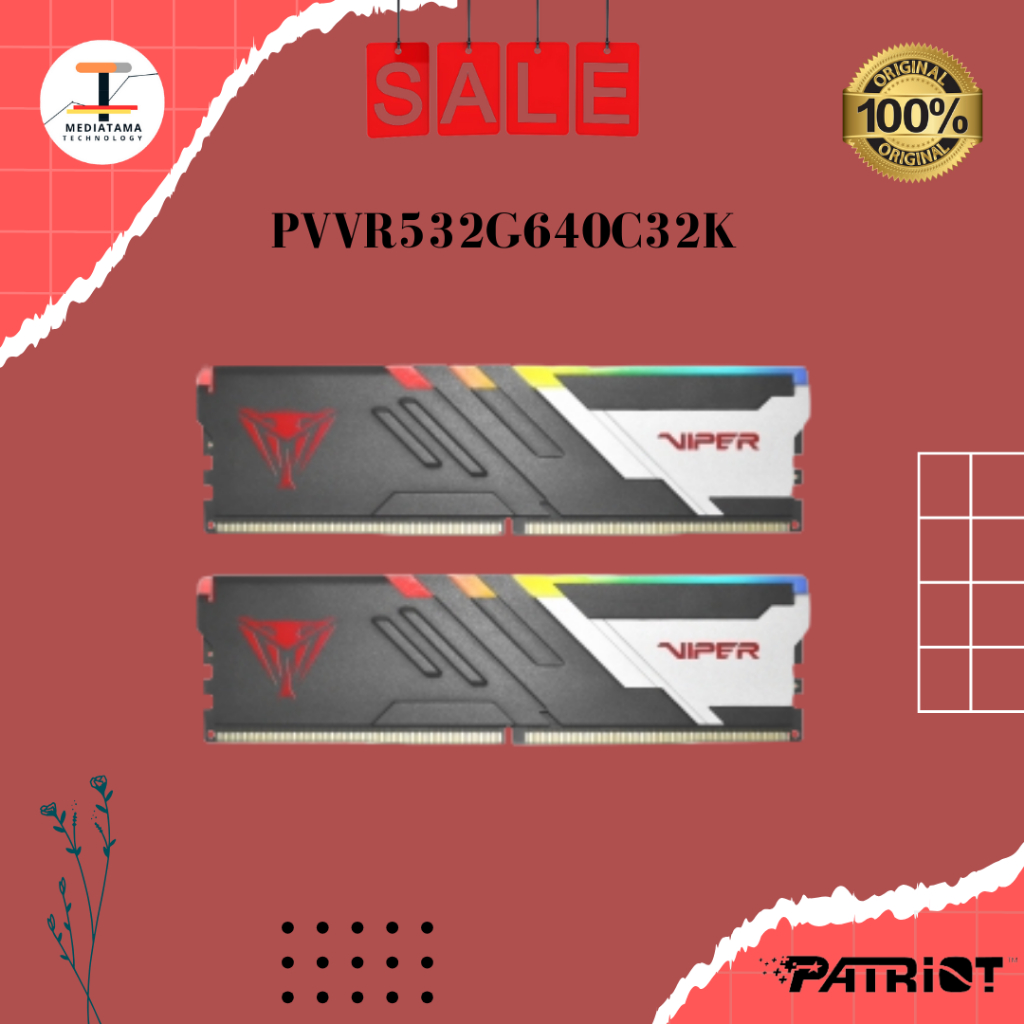 Jual Patriot DIMM DRAM Venom D5 RGB 32G PVVR532G640C32K | Shopee Indonesia