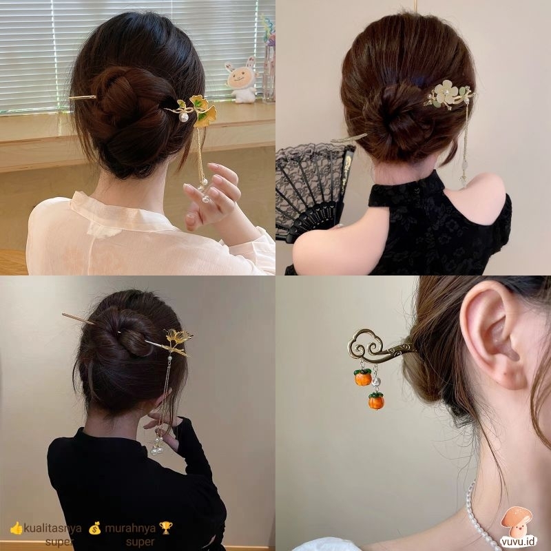 Jual tusuk konde bunga plum blossom hairpin Jepit Rambut Tusukan Konde ...