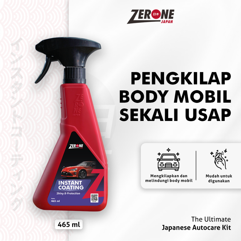 Jual Coating Zerone Pengkilap Body Mobil 465ML Pengkilap Body dan Kaca ...