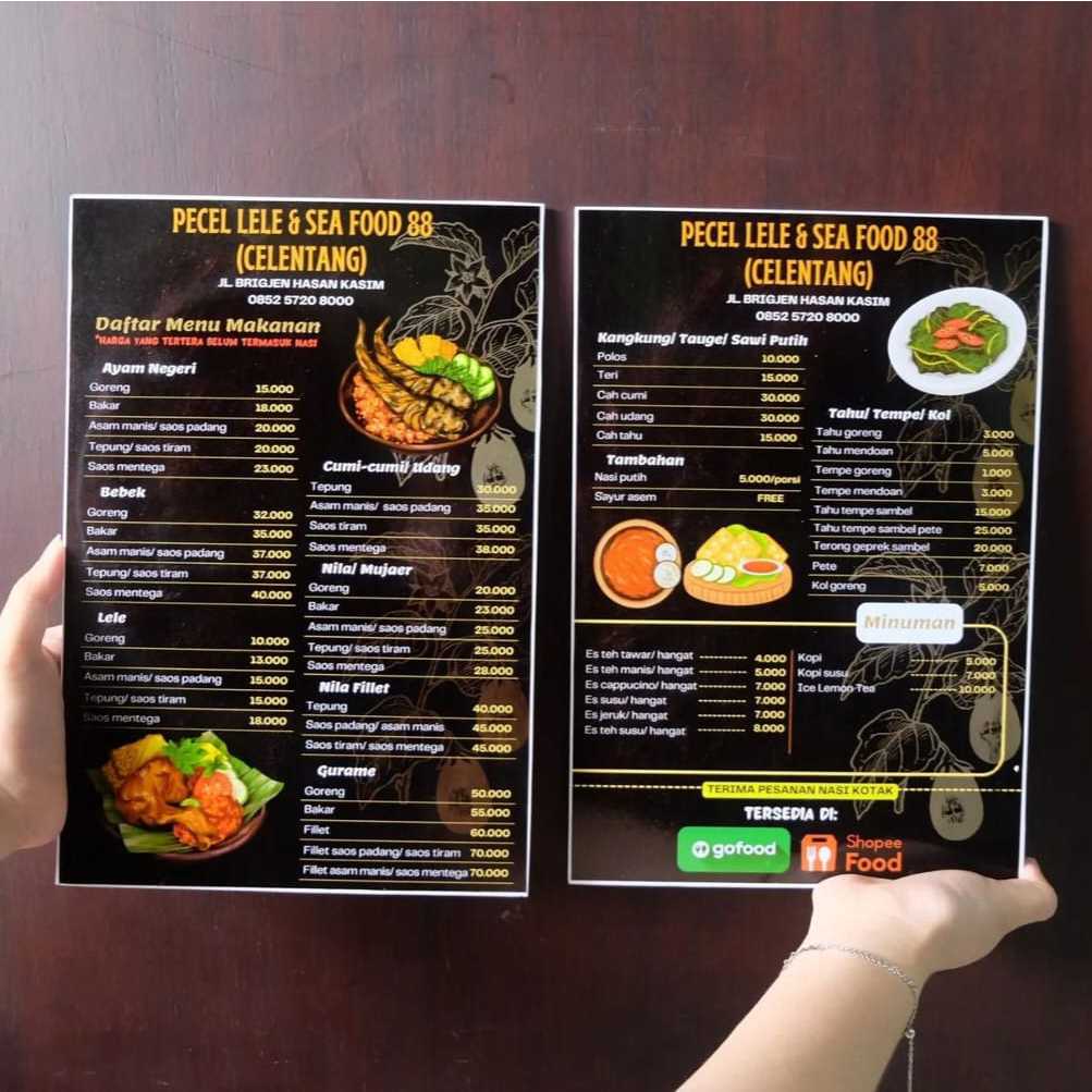 Jual JASA PEMBUATAN PAPAN MENU / POSTER / DLL CUSTOM A3 | Shopee Indonesia