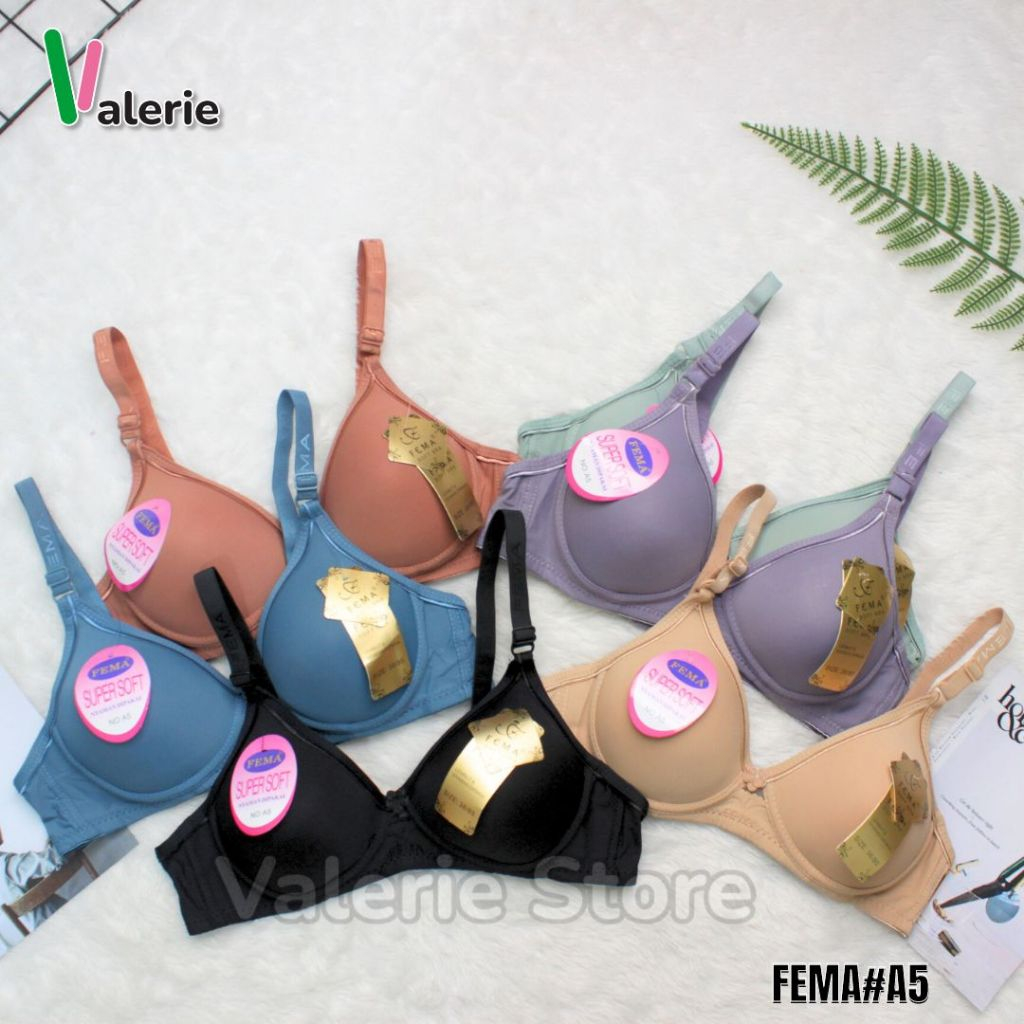 Jual VAL - BRA A5 FEMA ORIGINAL FEMA / BH BUSA TANPA KAWAT FEMA - A5 | Shopee Indonesia