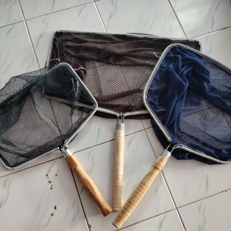 Jual Serokan Ikan Lele koi serok ikan besar seser ikan 40 cm 50 cm 60 ...