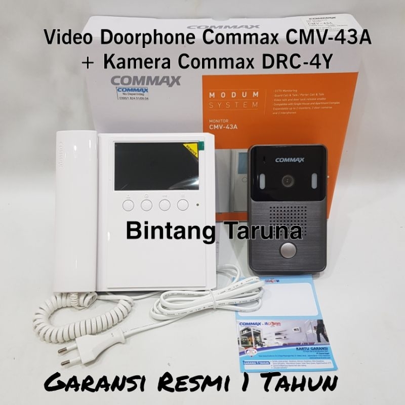 Jual Video Doorphone Commax CMV-43A + DRC-4Y Video Doorphone Commax CMV43A + DRC4Y | Shopee ...