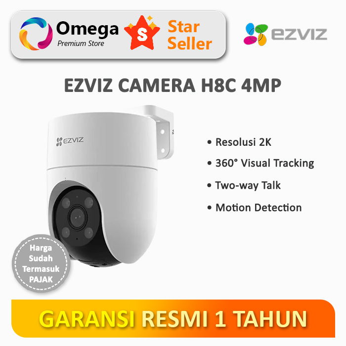 Jual Ezviz H8C 4MP Pan & Tilt Wi-Fi Camera | Shopee Indonesia