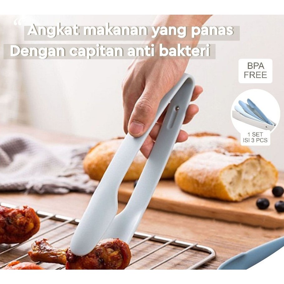 Jual YH SET 3 IN 1 PENJEPIT JEPITAN CAPITAN CAPIT KUE ROTI MAKANAN ...