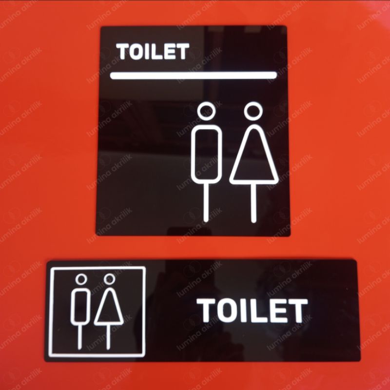 Jual Sign Toilet Akrilik Huruf Timbul Estetik | Shopee Indonesia