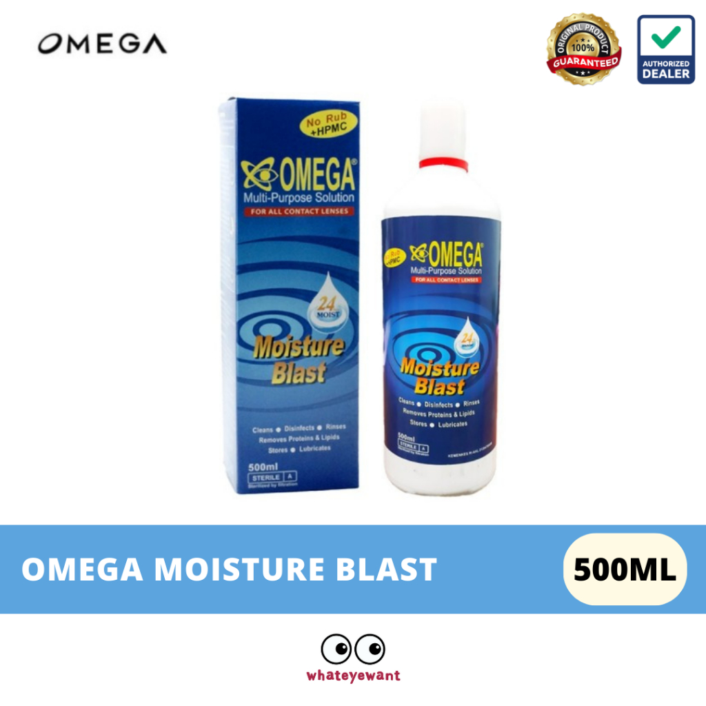 Jual Omega Moisture Blast 500ML Cairan Softlens Solution | Shopee Indonesia