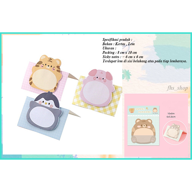 Jual Sticky Note Kertas Memo Tempel Memo Sticky Notes Aesthetic Sticky ...