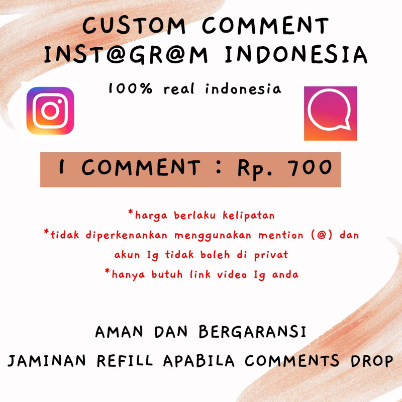 Jual CUSTOM COMMENT INDO | Shopee Indonesia