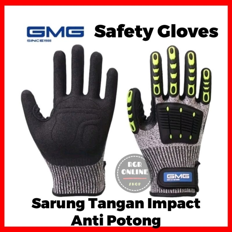 Jual Sarung Tangan Impact GMG Safety Gloves Level 5 Cut Resistance ...