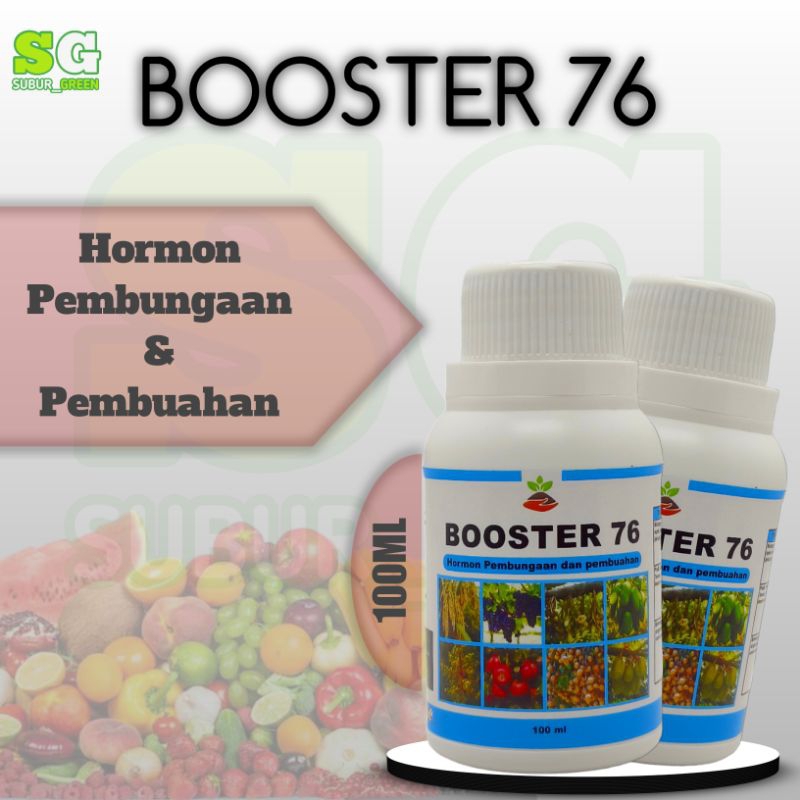 Jual PUPUK BOOSTER 76 100ML SUBUR GREEN | PUPUK BUAH 100ML | Shopee ...
