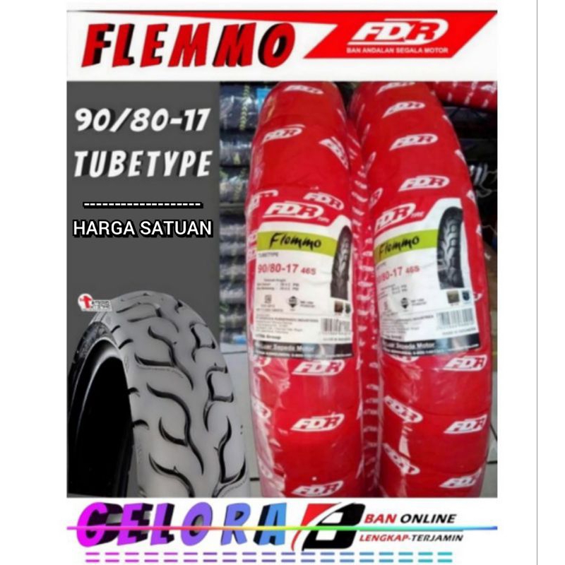 Jual 1 pcs ban montor fdr flemmo 90/80-17 tubetype ban honda revo ...
