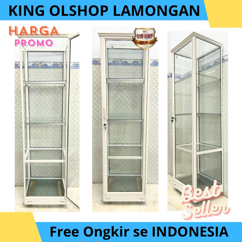 Jual Rak Piala Almini Putih / Hitam Polos Roda / Boneka [LAMONGAN ...