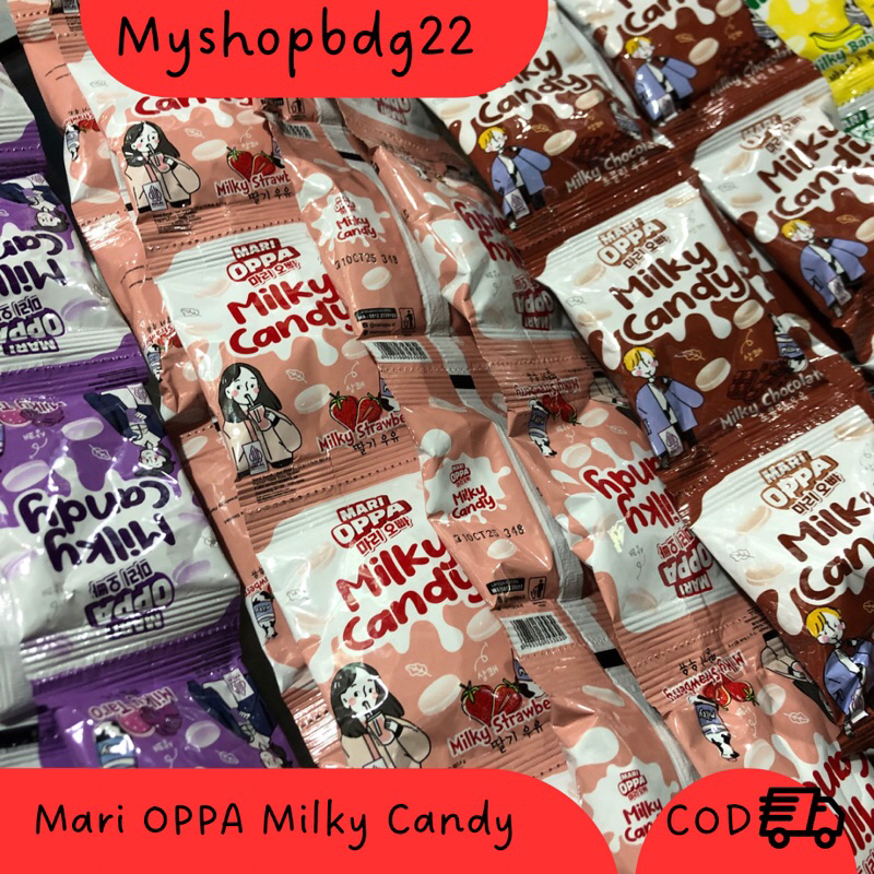 Jual MARI OPPA Milky Candy Kemasan Renceng 10 Pcs | Shopee Indonesia