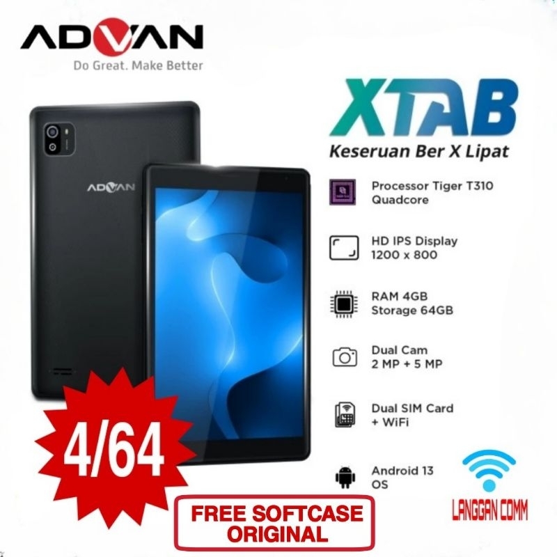 Jual Advan XTab 4/64 Layar 8 inch Tablet 4G Advan Tablet Upgrade dari ...