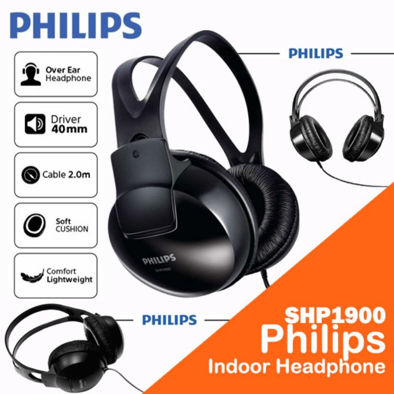 Jual Philips SHP1900 Headphone Headset SHP 1900 | Shopee Indonesia