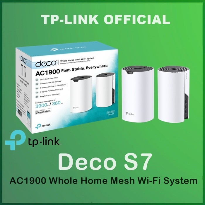Jual TP-Link Deco S7 AC1900 Dual Band Home Mesh Wireless Router ( 2 ...
