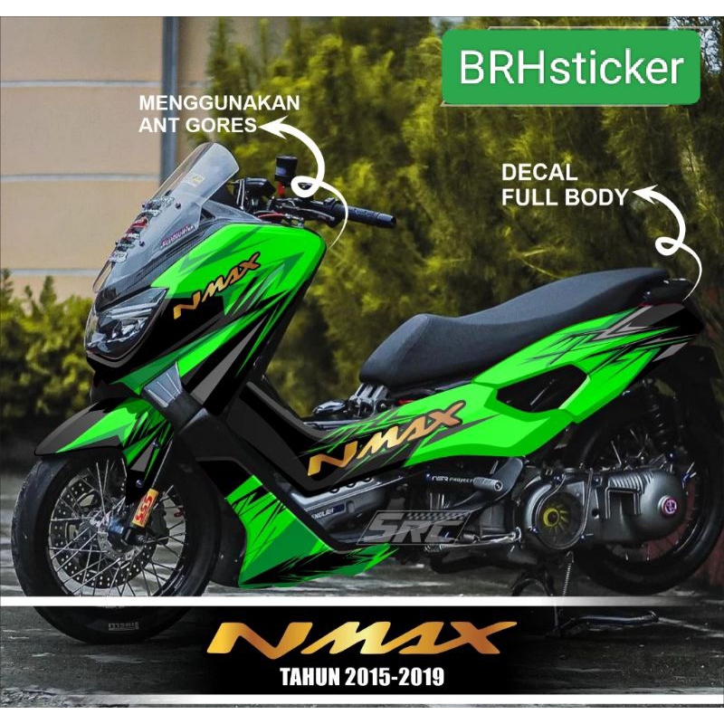 Jual sticker decal full body yamaha nmax old decal striping full blok ...