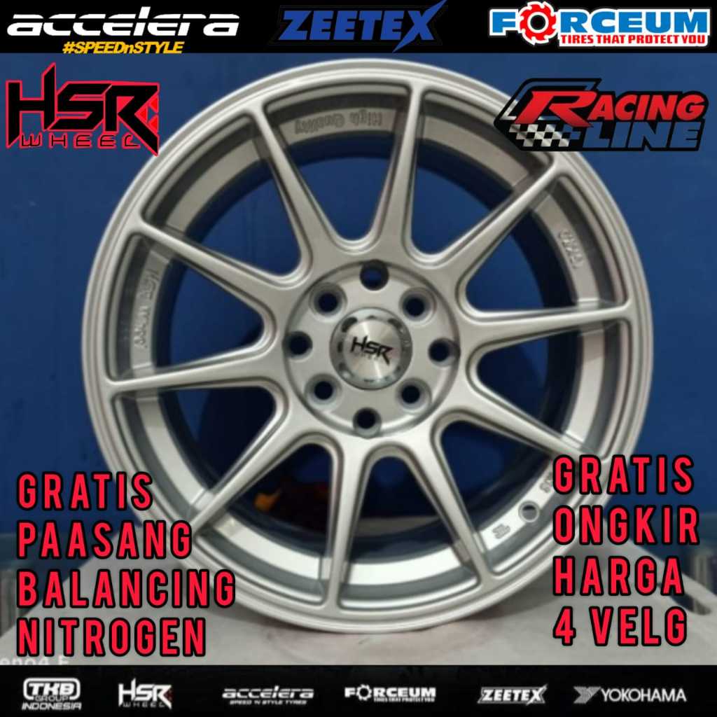 Jual Velg Mobil Racing Hsr Shinjuku R15 Untuk Classy Starlet Baleno Ignis March Xenia Livina ...