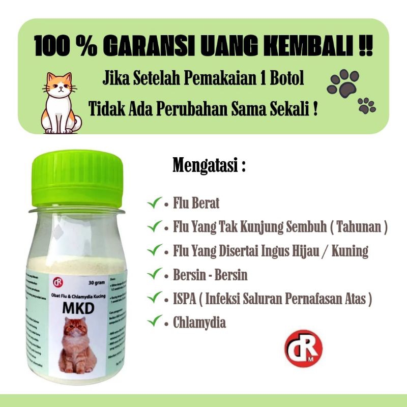 Jual Obat Flu Kucing Pilek Kucing Chlamydia Kucing Saluran Pernafasan ...