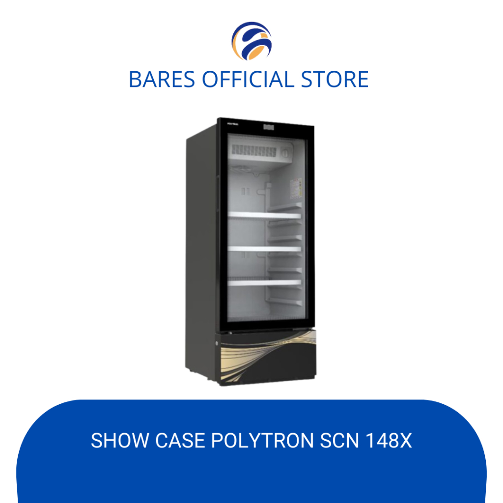 Jual POLYTRON Showcase SCN148X NO FROST BARU | Shopee Indonesia