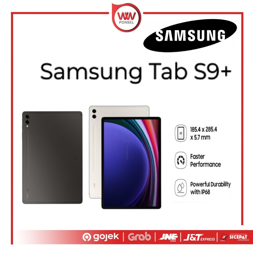 Jual Hp Samsung Tab S9+ X816B Ram 12GB Ram 512GB garansi Resmi | Shopee ...