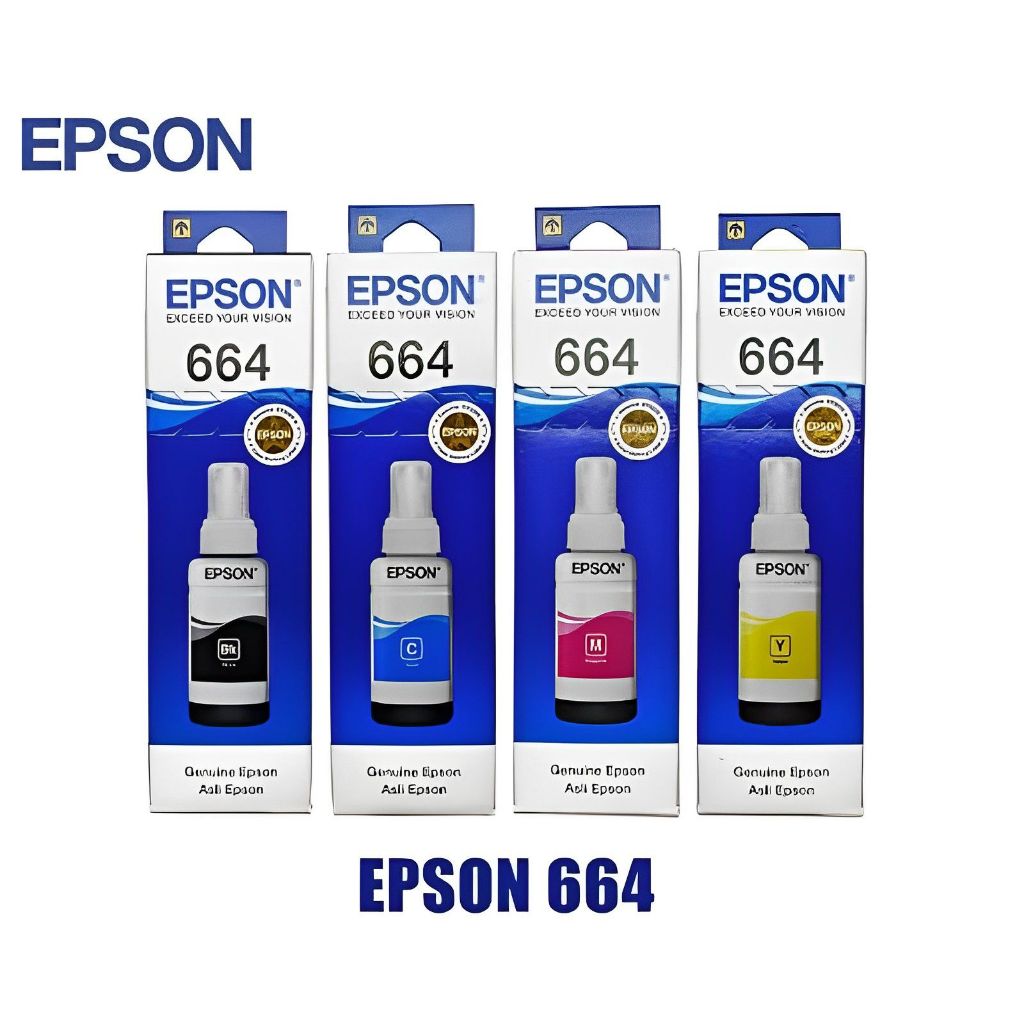 Jual Tinta Epson 664 | 1 SET | L100 L110 L120 L200 L210 L220 L300 L310 L350 L355 | Shopee Indonesia