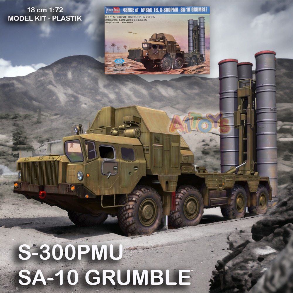 Jual Model Kit miniatur Rudal Anti Pesawat S-300 PMU Hobby Boss 18 cm 1 ...