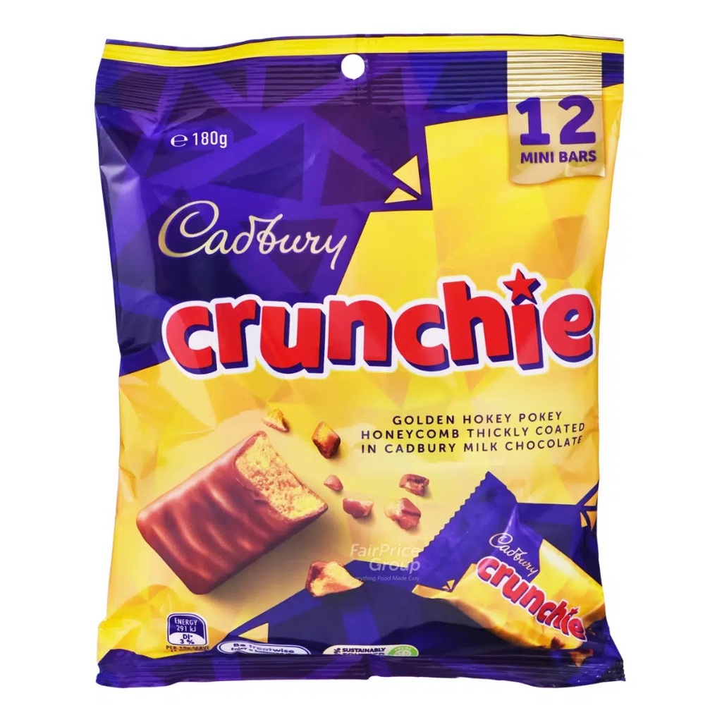 Jual Cadbury Chocolate Mini Crunchie 180g | Shopee Indonesia
