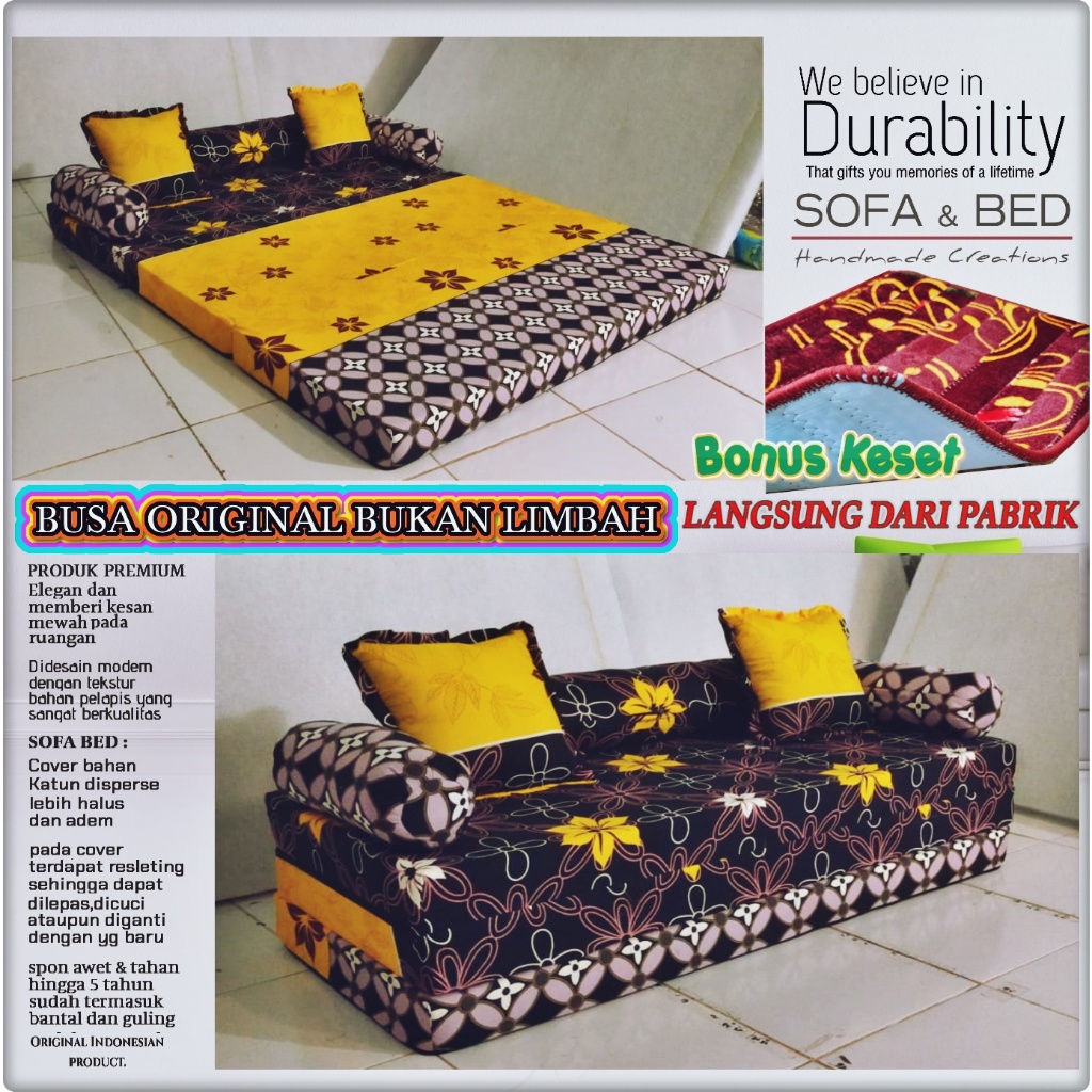 Jual Batik Kasur Lipat Lantai Ranjang Sofa Bed Interior Ruang Keluarga ...