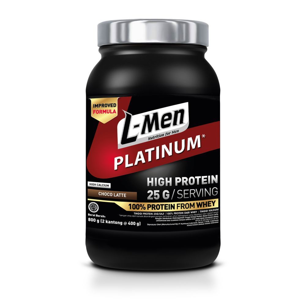 Jual L-Men Platinum 800gr Whey Protein BCAA Suplemen Fitness Vanilla ...