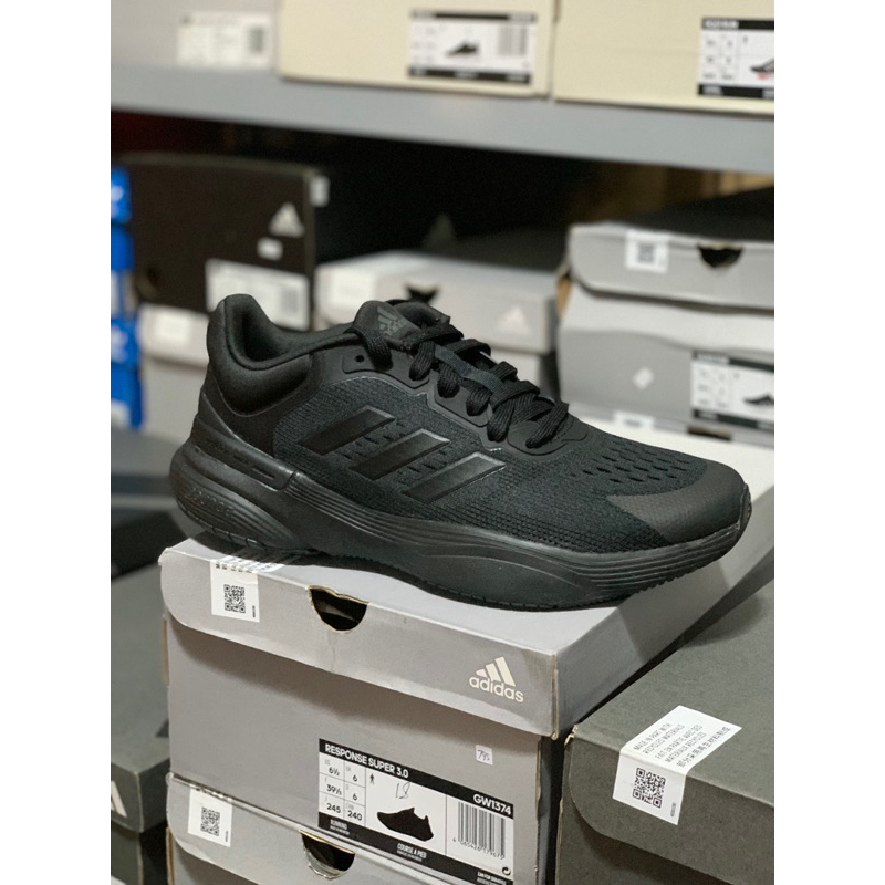 Jual ADIDAS RESPONSE SUPER 3.0 GW1374 FULL HITAM BLACK ORIGINAL 100% ...