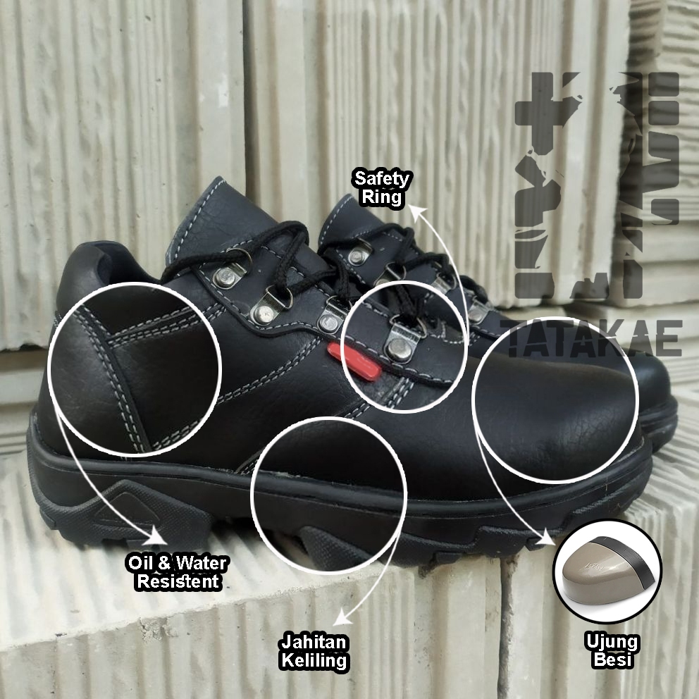 Jual Sepatu Safety Ring Pendek Ujung Besi Pabrik Proyek Kitchen PHL PDL ...