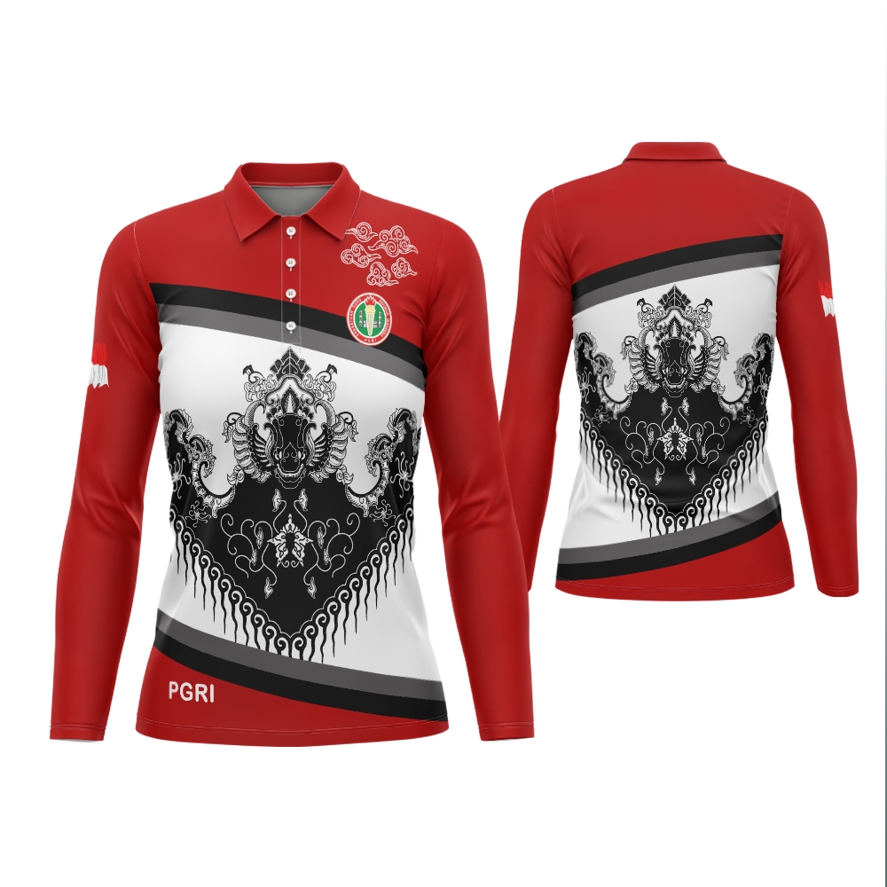 Jual Baju Kaos Batik PGRI Wanita Guru Kaos Seragam PGRI baju jersey ...
