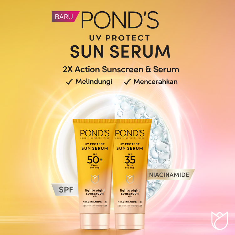 Jual [BPOM] PONDS UV Protect Sun Serum SPF35 PA +++ & SPF50 PA++++ (30g ...